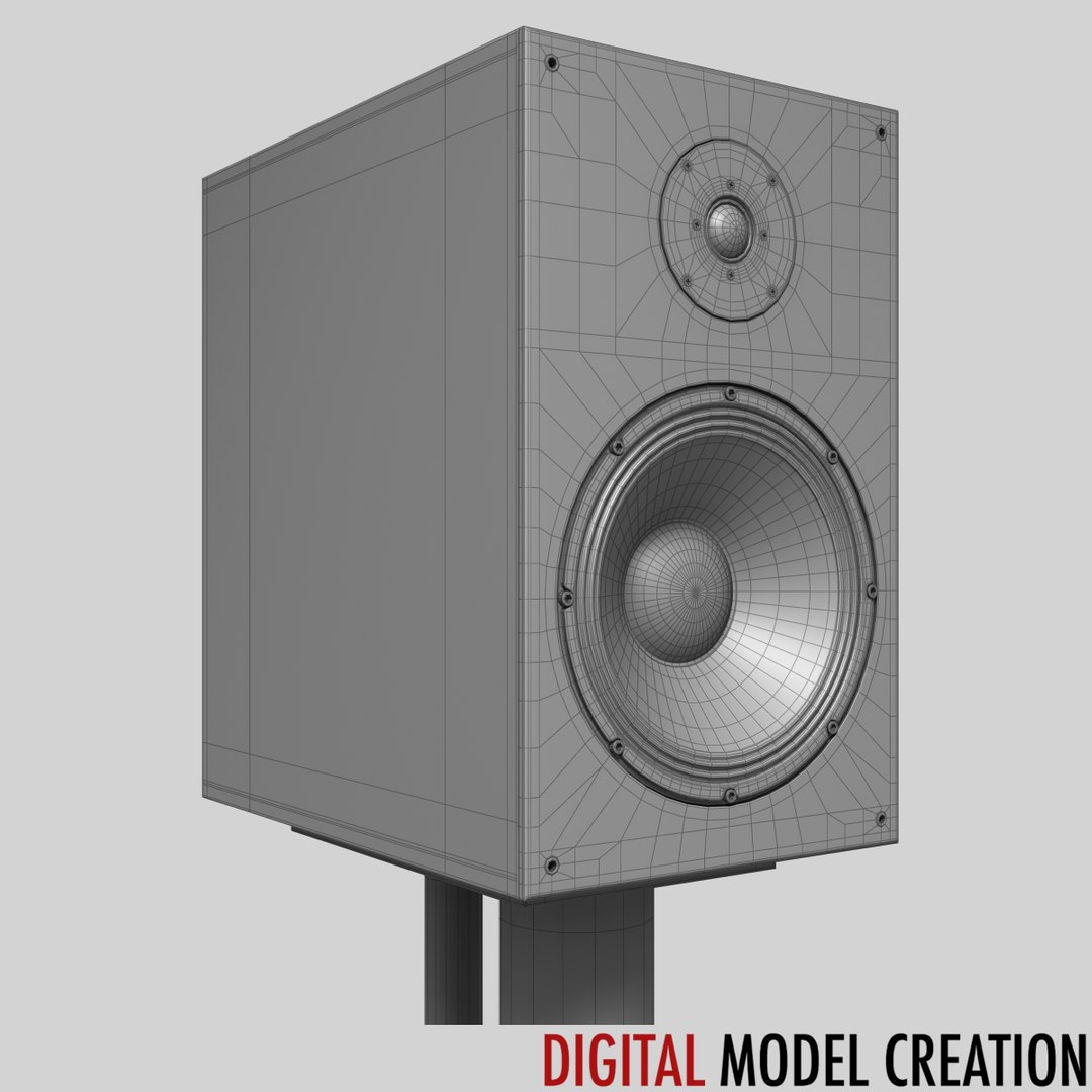 Stereo Loudspeaker Stand 3d Obj