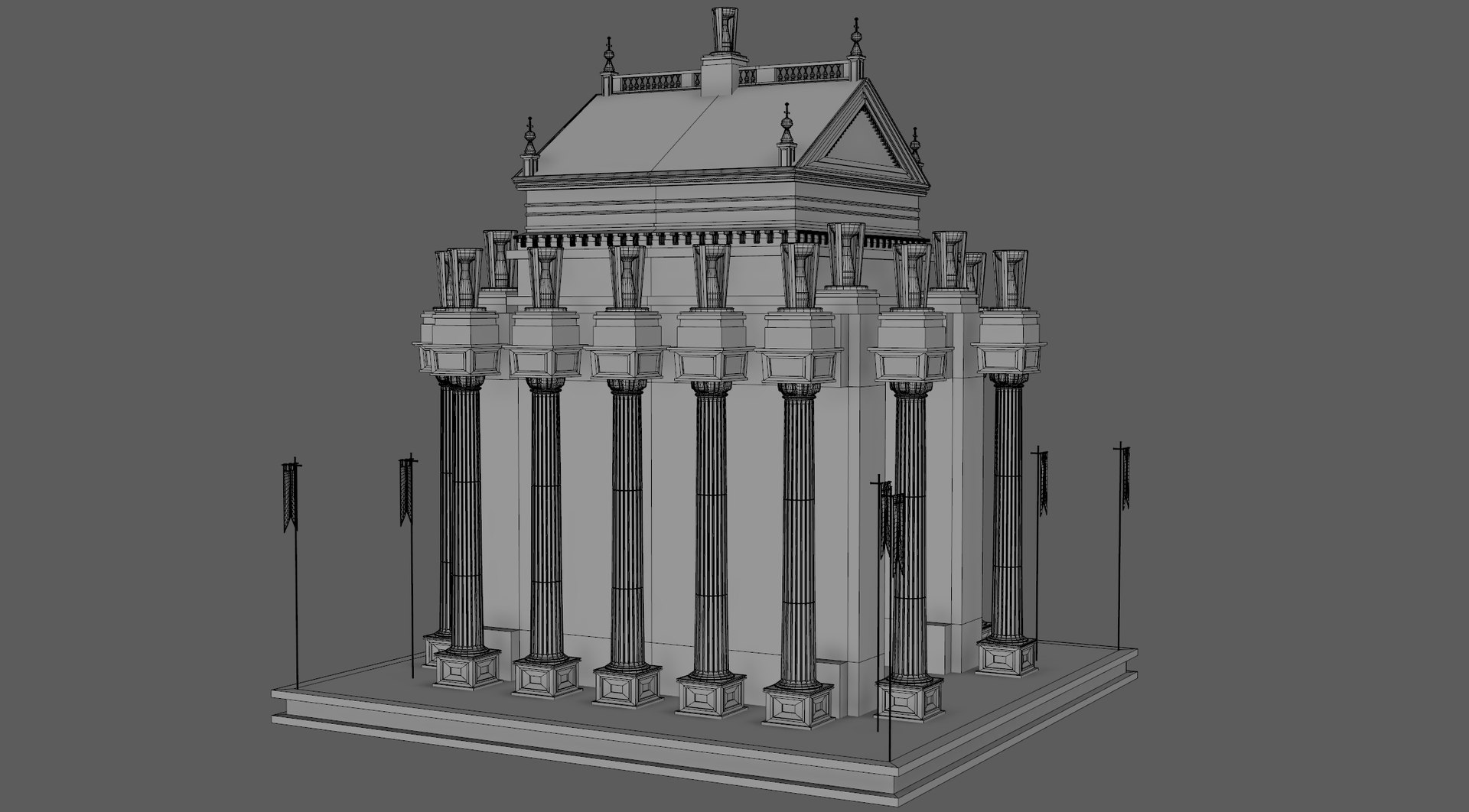 3D Ancient Gate Temple - TurboSquid 2272905