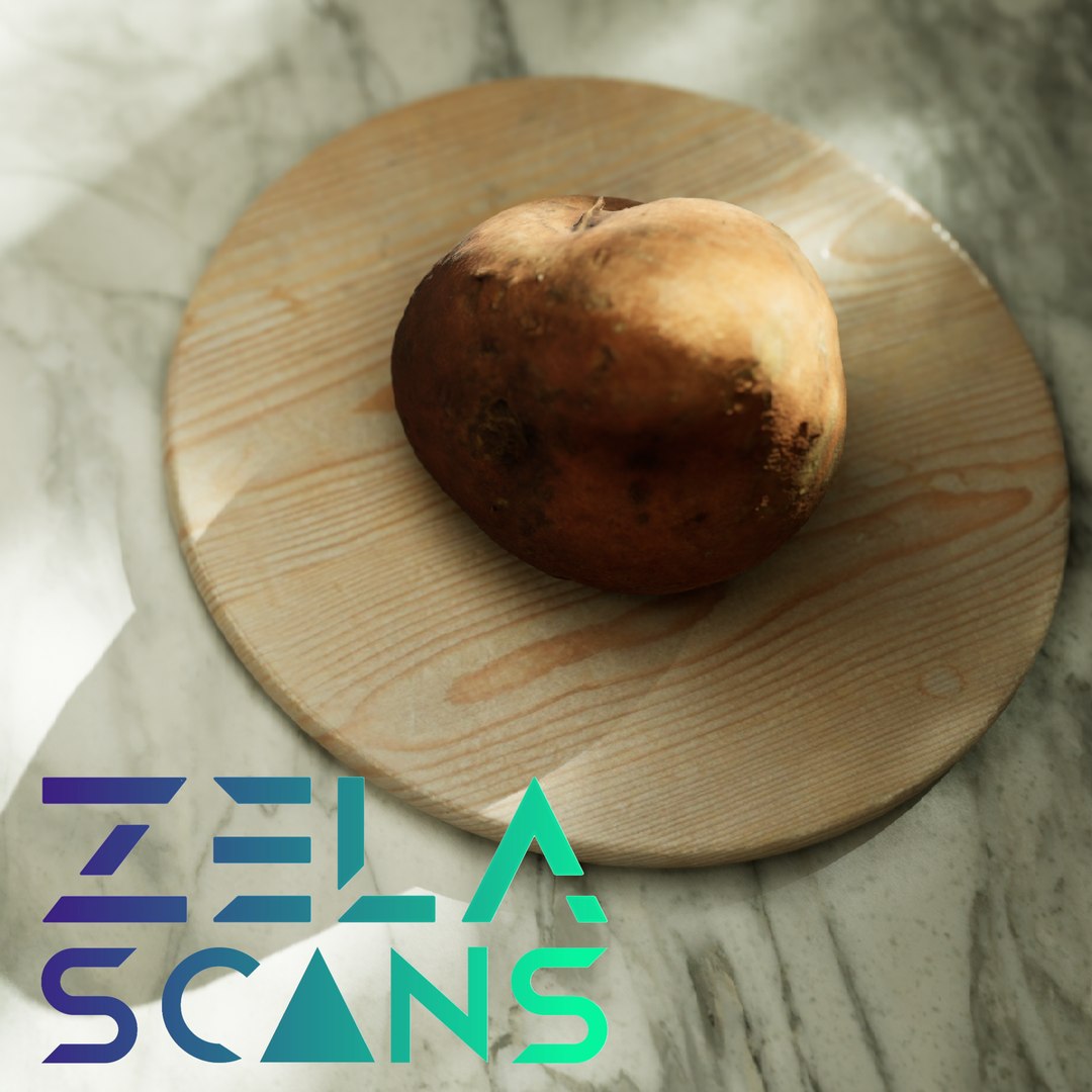 3D 012 - Batat - 01 - Sweet Potato Model - TurboSquid 2010749