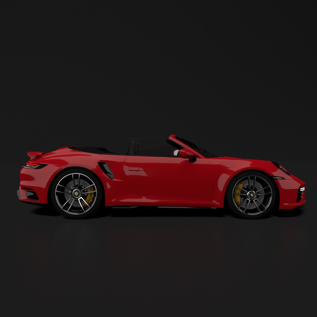 3D Porsche 911 Turbo S Cabriolet - TurboSquid 2371458