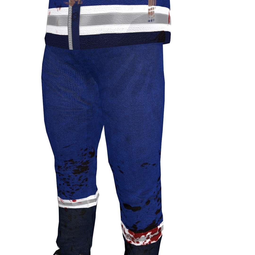 3d Model Zombie Paramedic