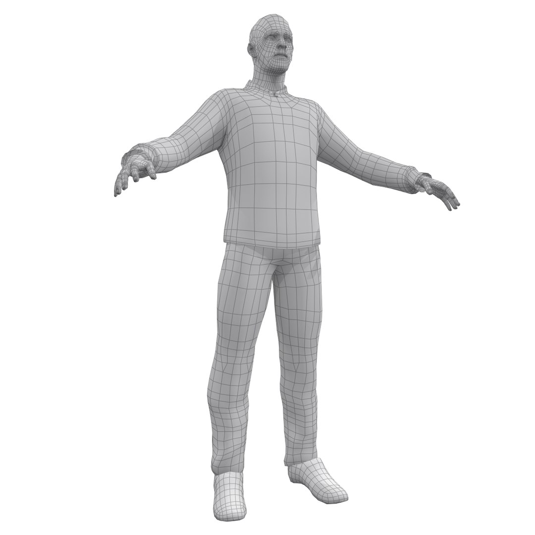 3d Model Zombie Paramedic