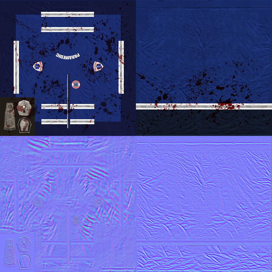 3d Model Zombie Paramedic