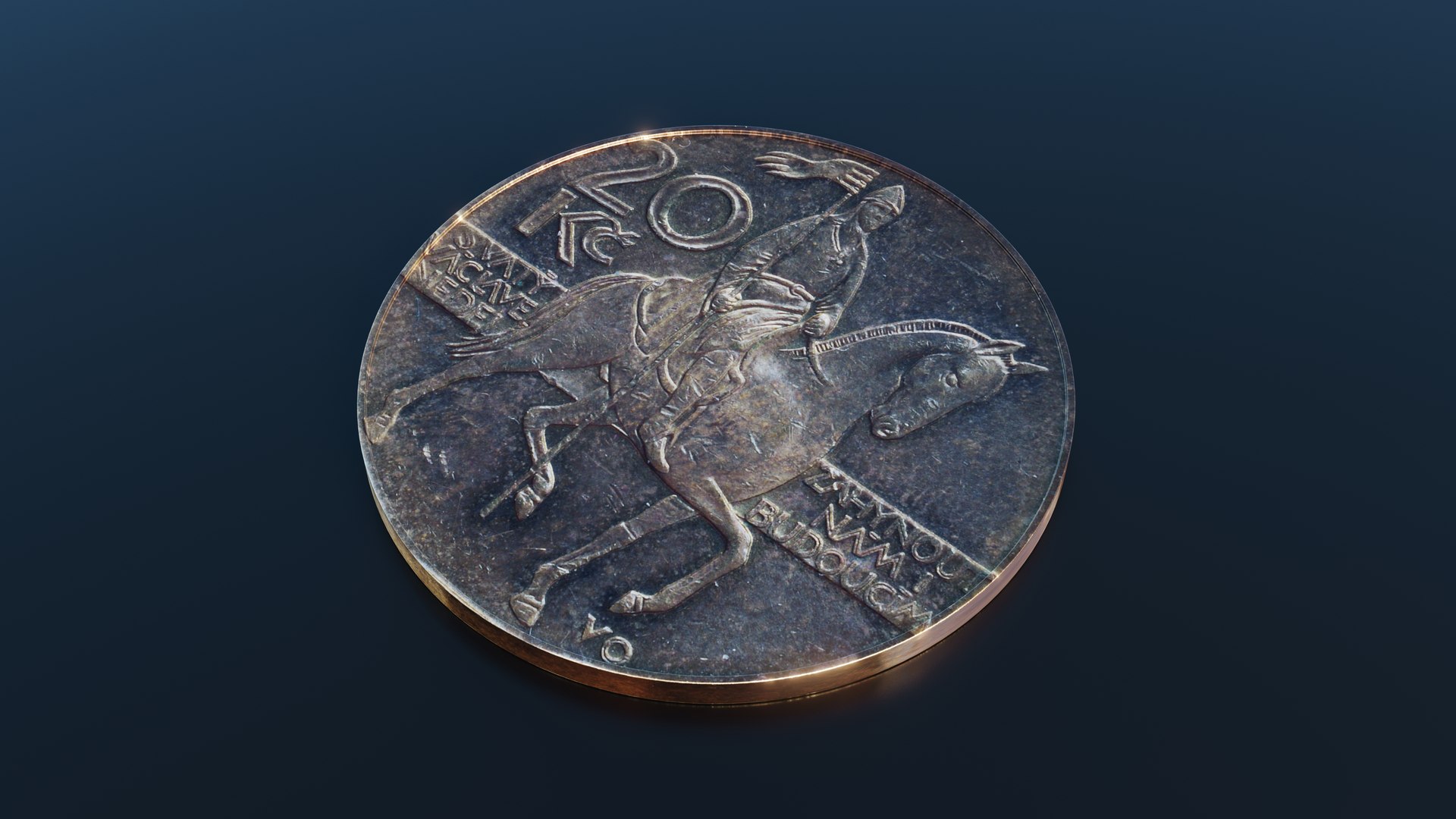 3D Coin Czech Crowns Model - TurboSquid 2286713