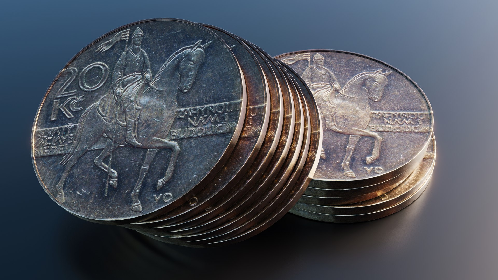 3D Coin Czech Crowns Model - TurboSquid 2286713