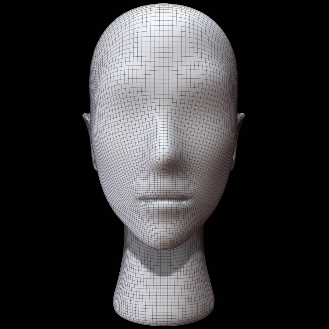 3D model mannequin head - TurboSquid 1246476