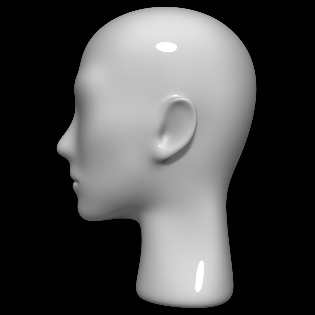 3D model mannequin head - TurboSquid 1246476