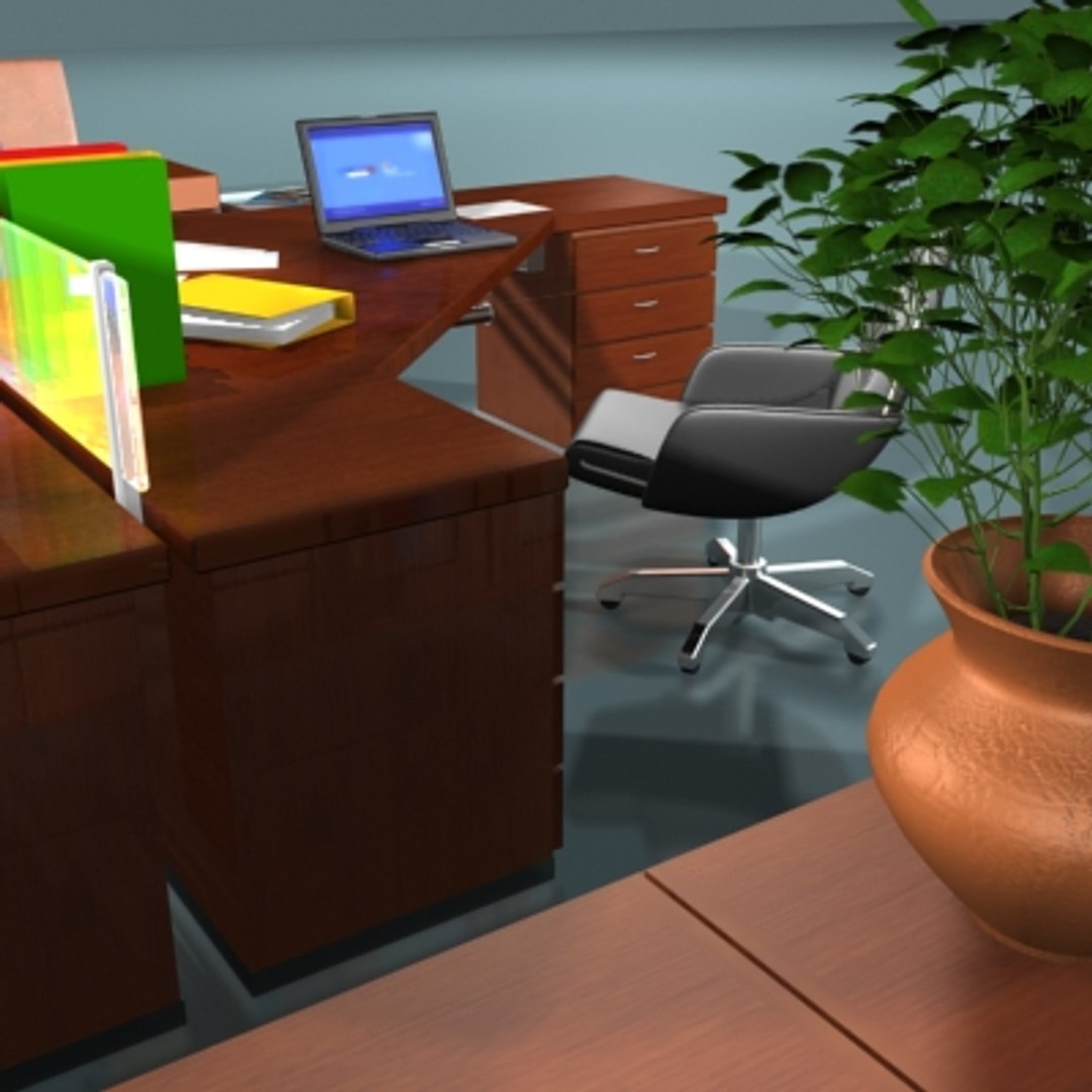 Modular Office Set Obj