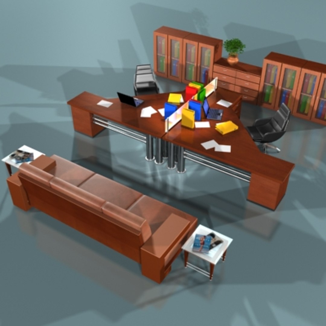 Modular Office Set Obj