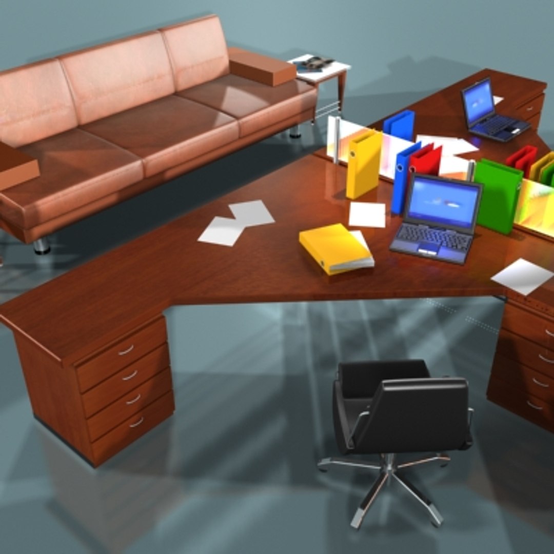 Modular Office Set Obj