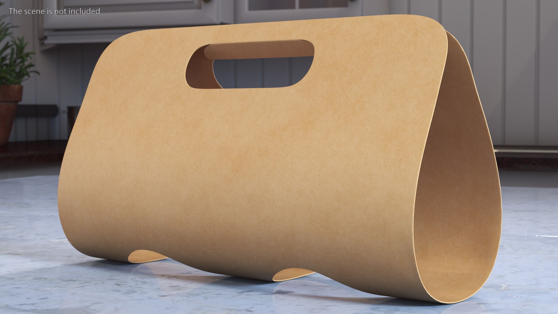 Two Seats Take Away Kraft Paper Cup Carrier Model - TurboSquid 1967529