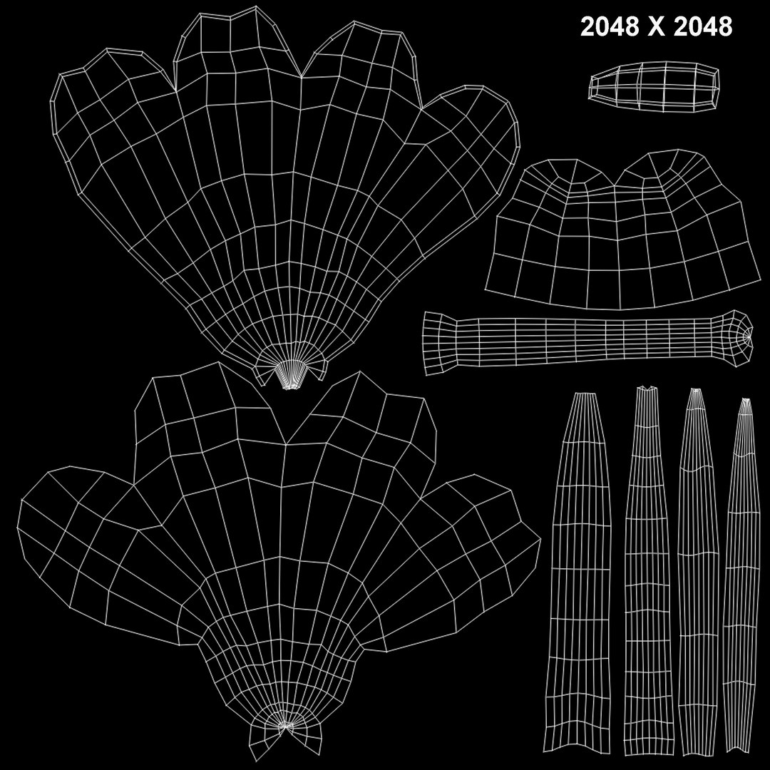 3d Length Stamen Model