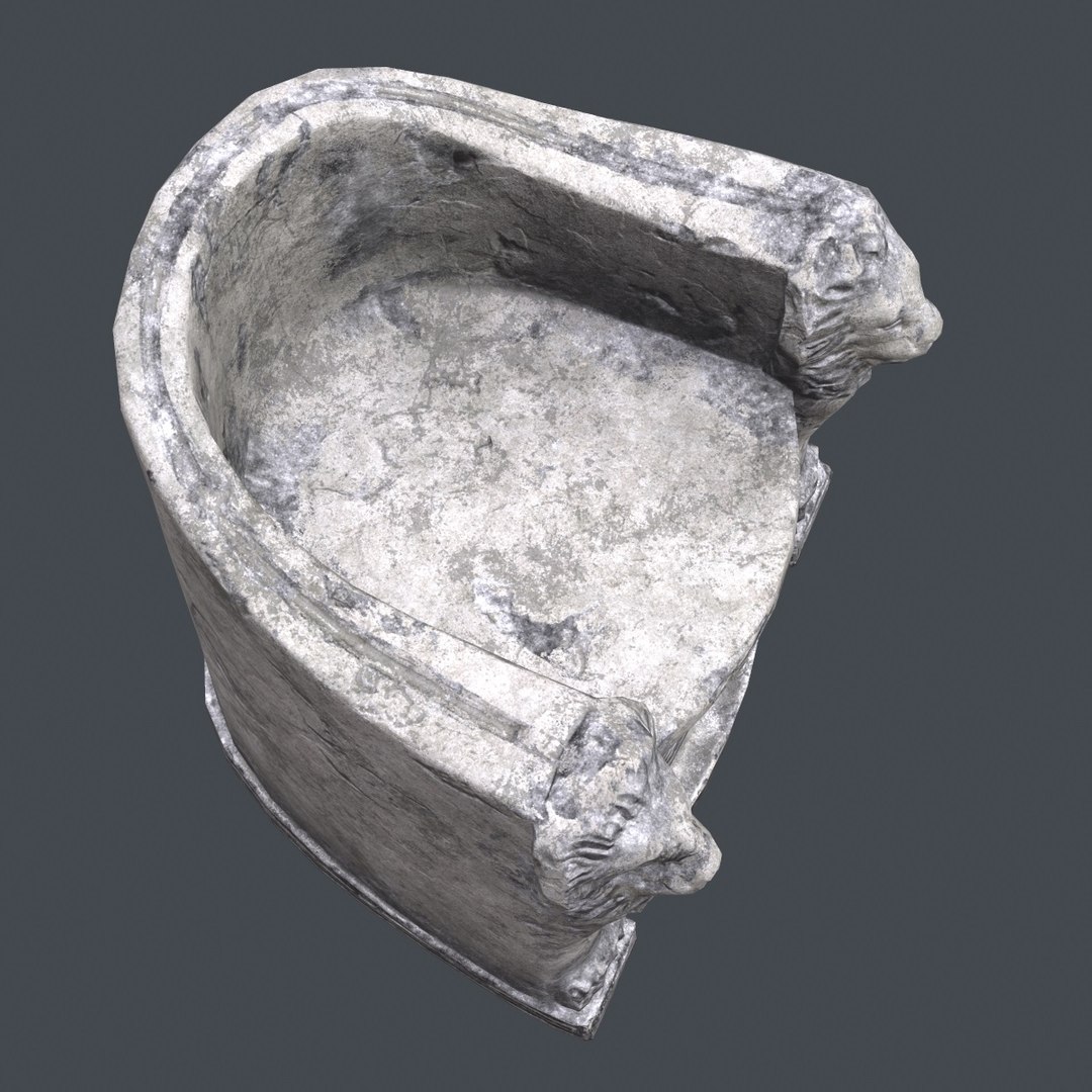 Roman Stone Chair Pbr 3D Model - TurboSquid 1177837