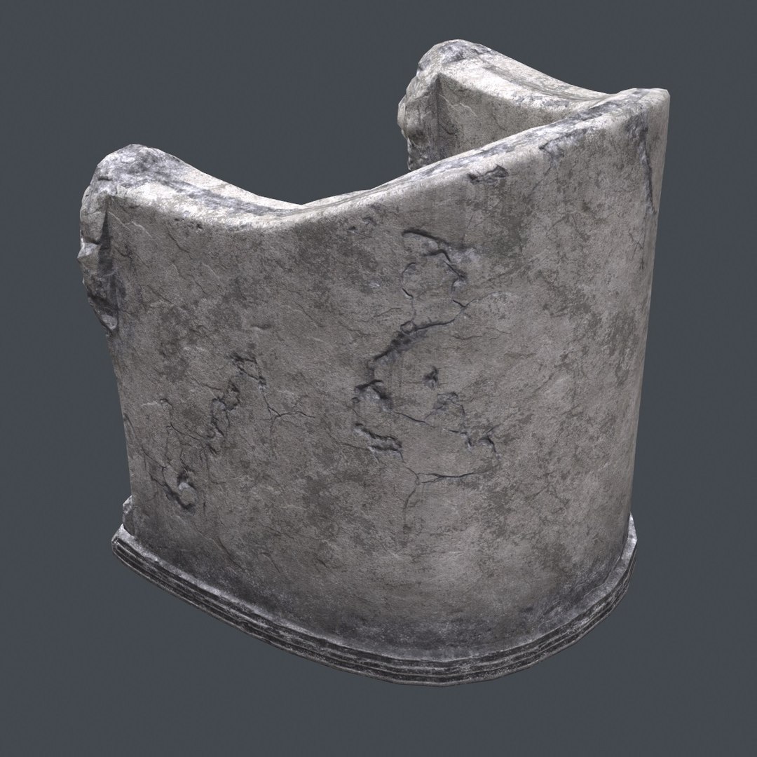 Roman Stone Chair Pbr 3D Model - TurboSquid 1177837