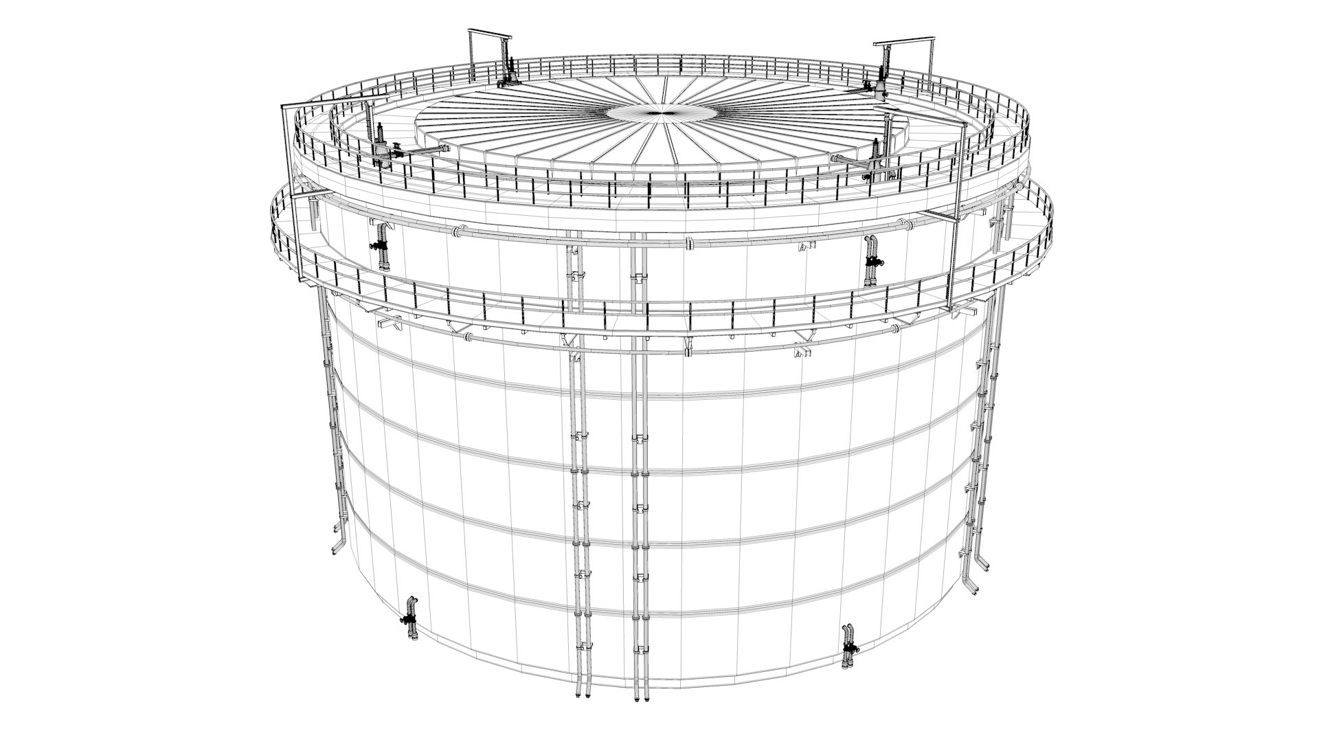 Industrial Silo 3D Model - TurboSquid 1874507