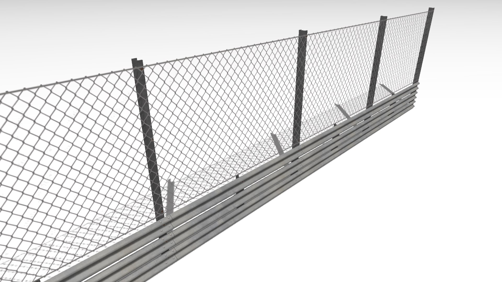 Race track barriers set 3D - TurboSquid 2046158