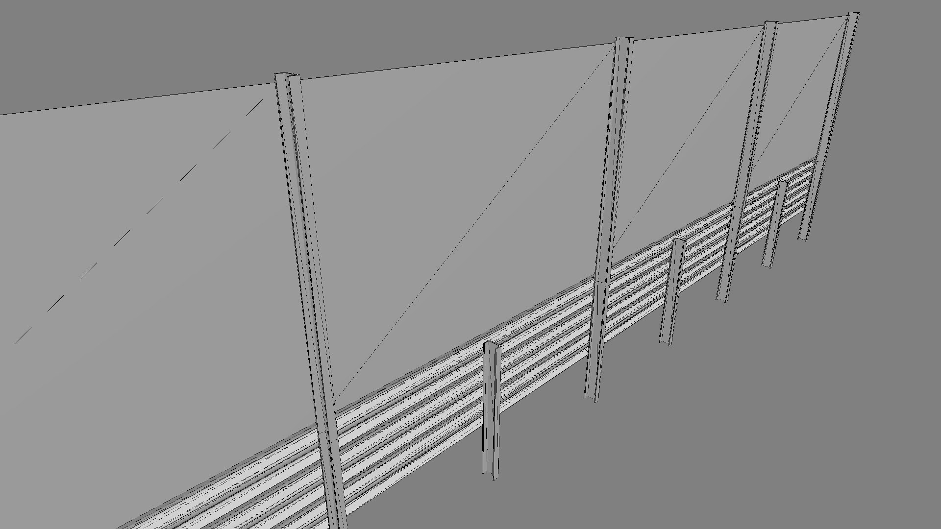 Race track barriers set 3D - TurboSquid 2046158