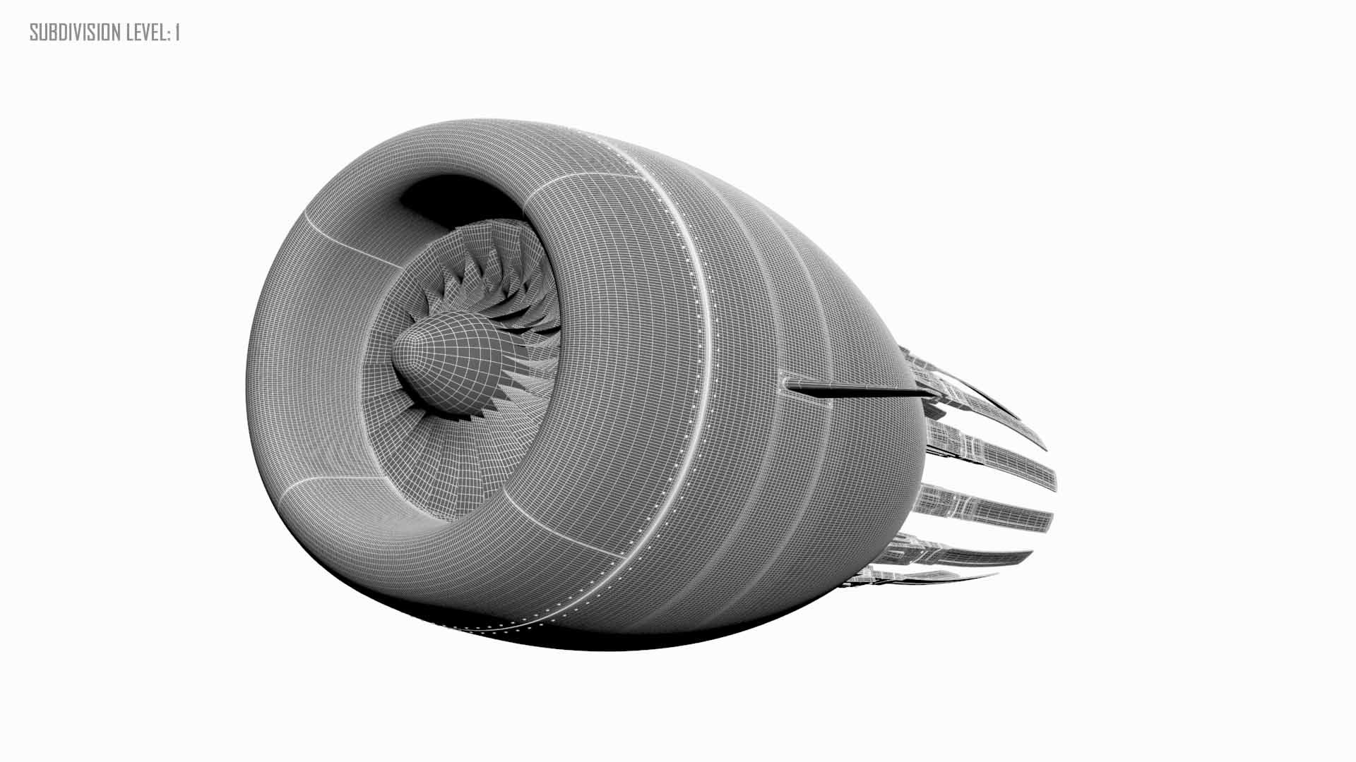 Turbine Jet Sci-fi Spaceship 3D Model - TurboSquid 1535086