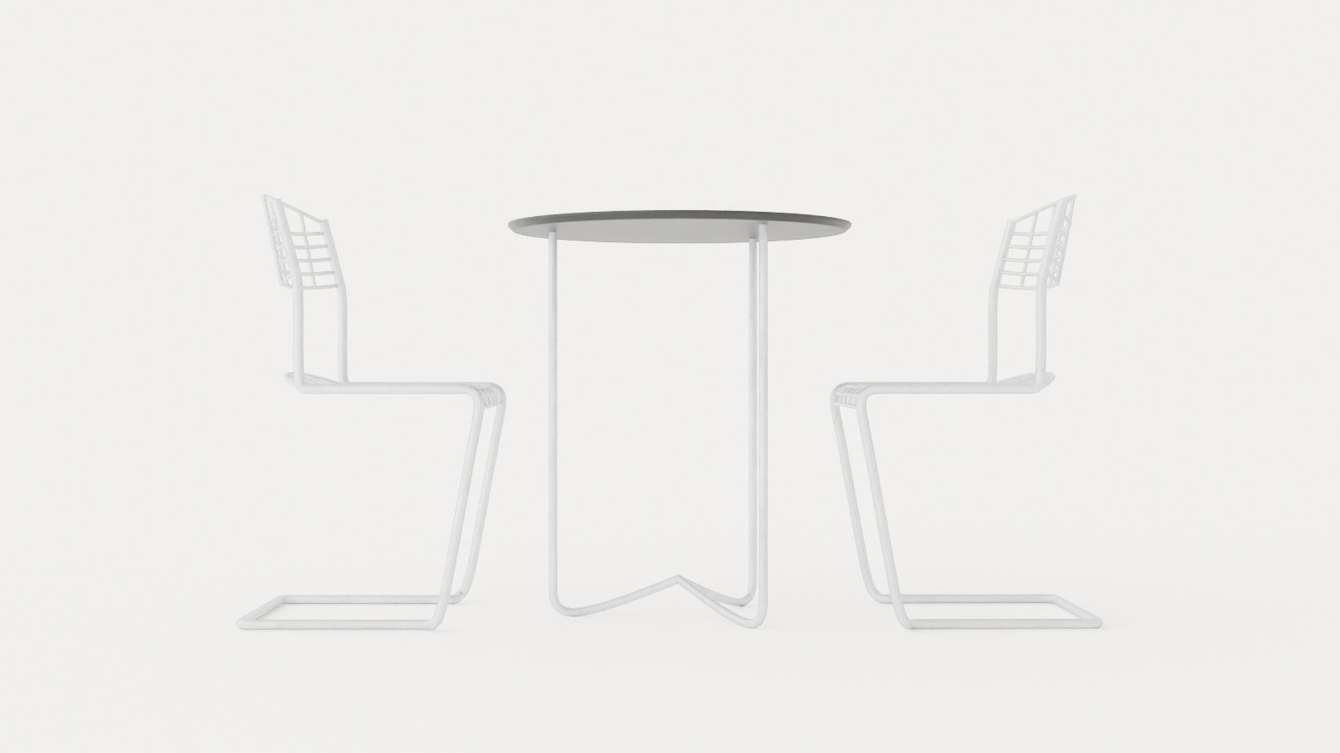 3D High-tech Dining Set - TurboSquid 2240343