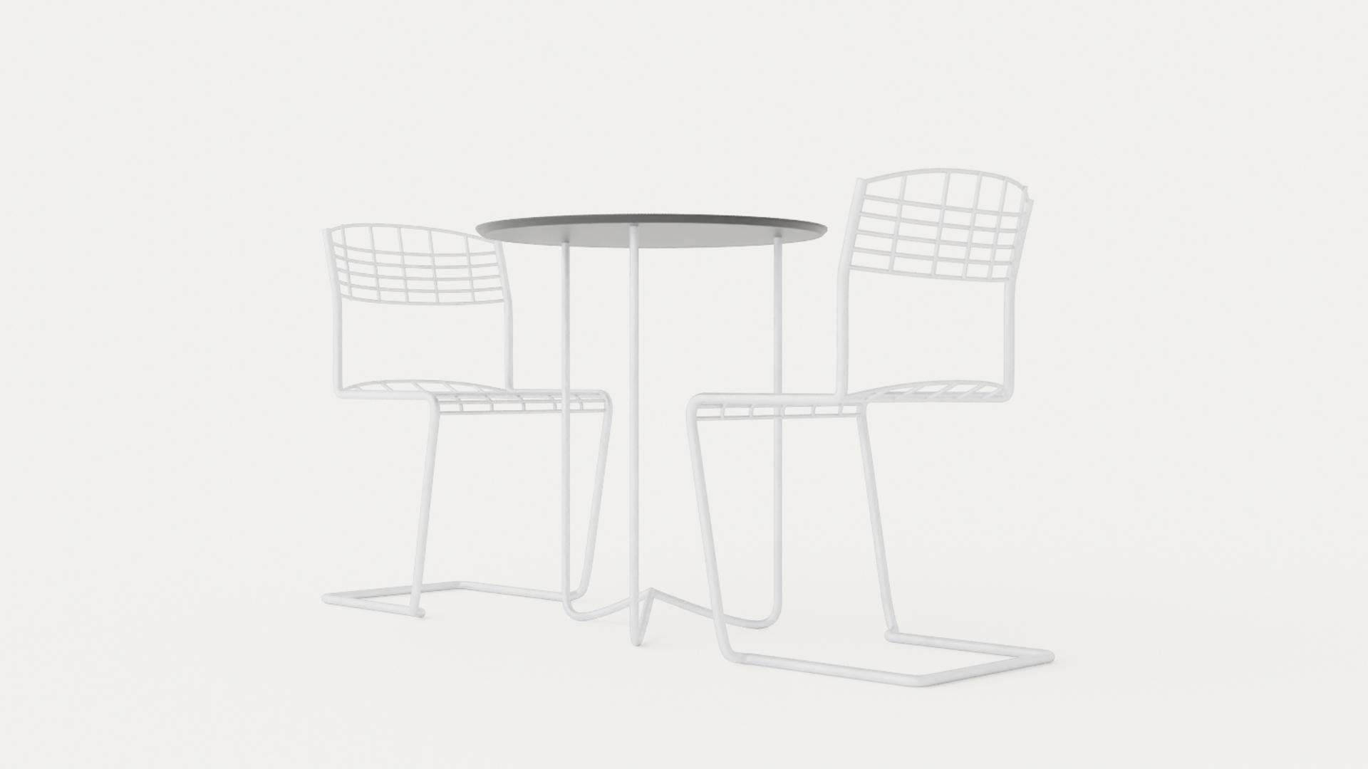 3D High-tech Dining Set - TurboSquid 2240343