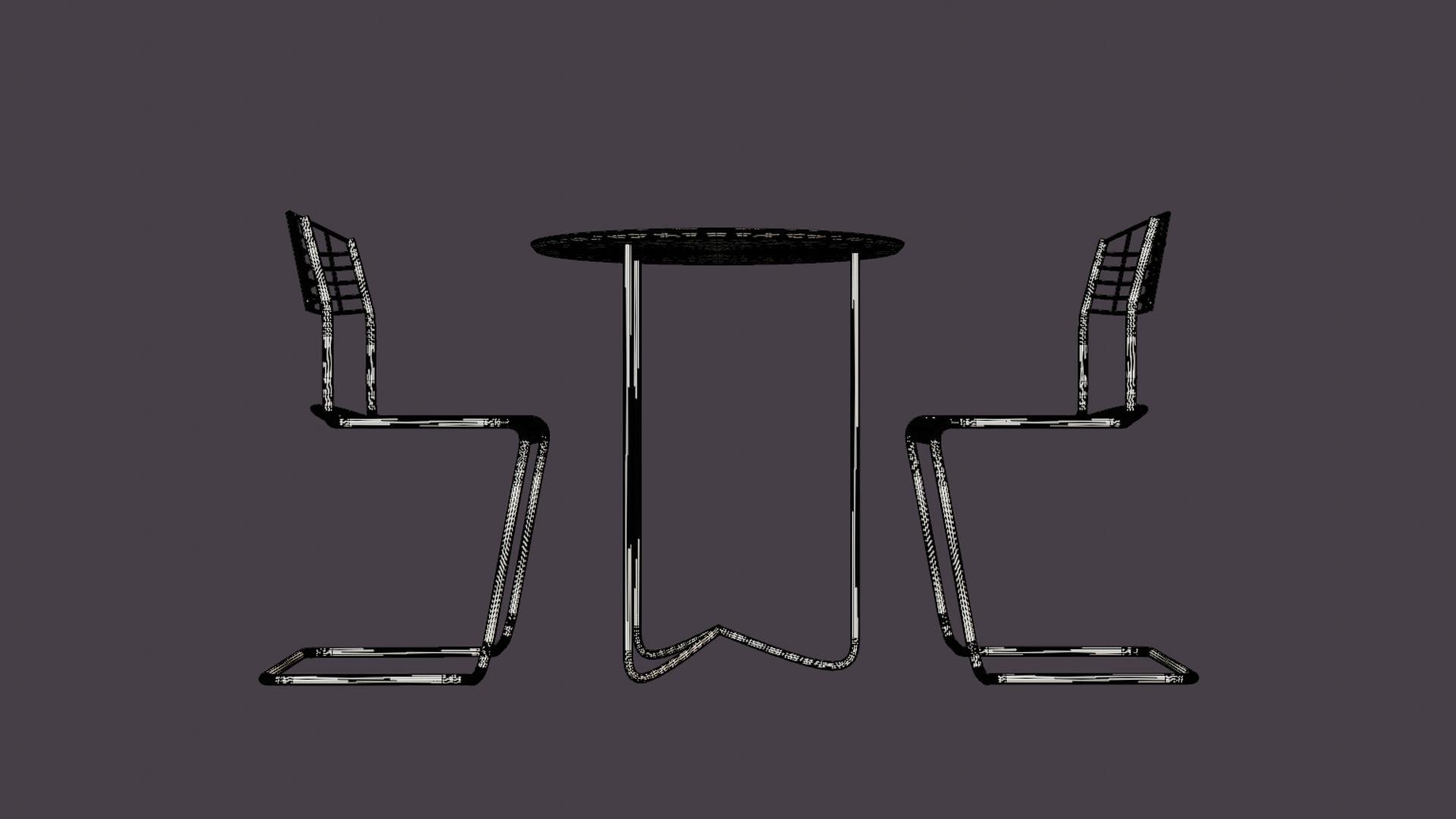 3D High-tech Dining Set - TurboSquid 2240343