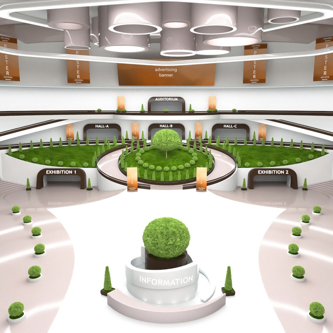 3D Model E-Congress Lobby Centre - TurboSquid 1848079