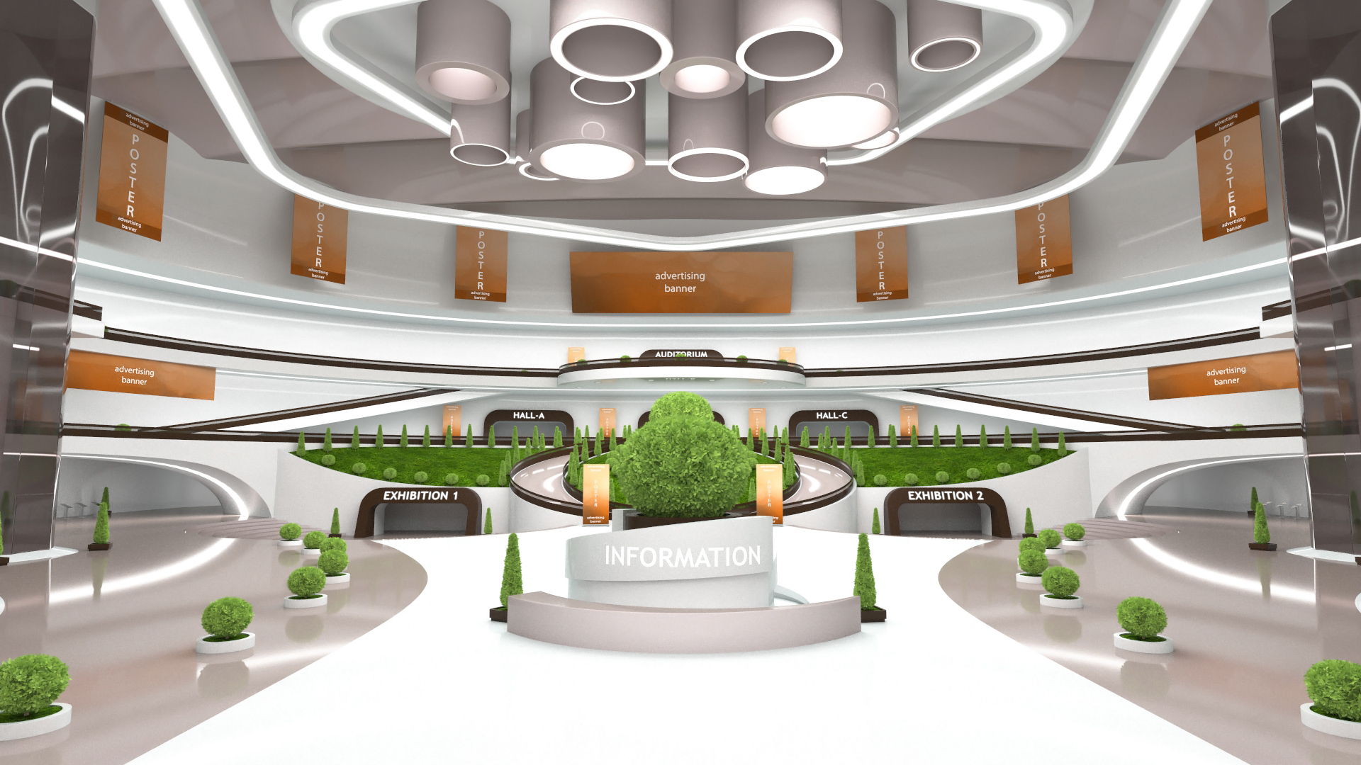 3D Model E-Congress Lobby Centre - TurboSquid 1848079