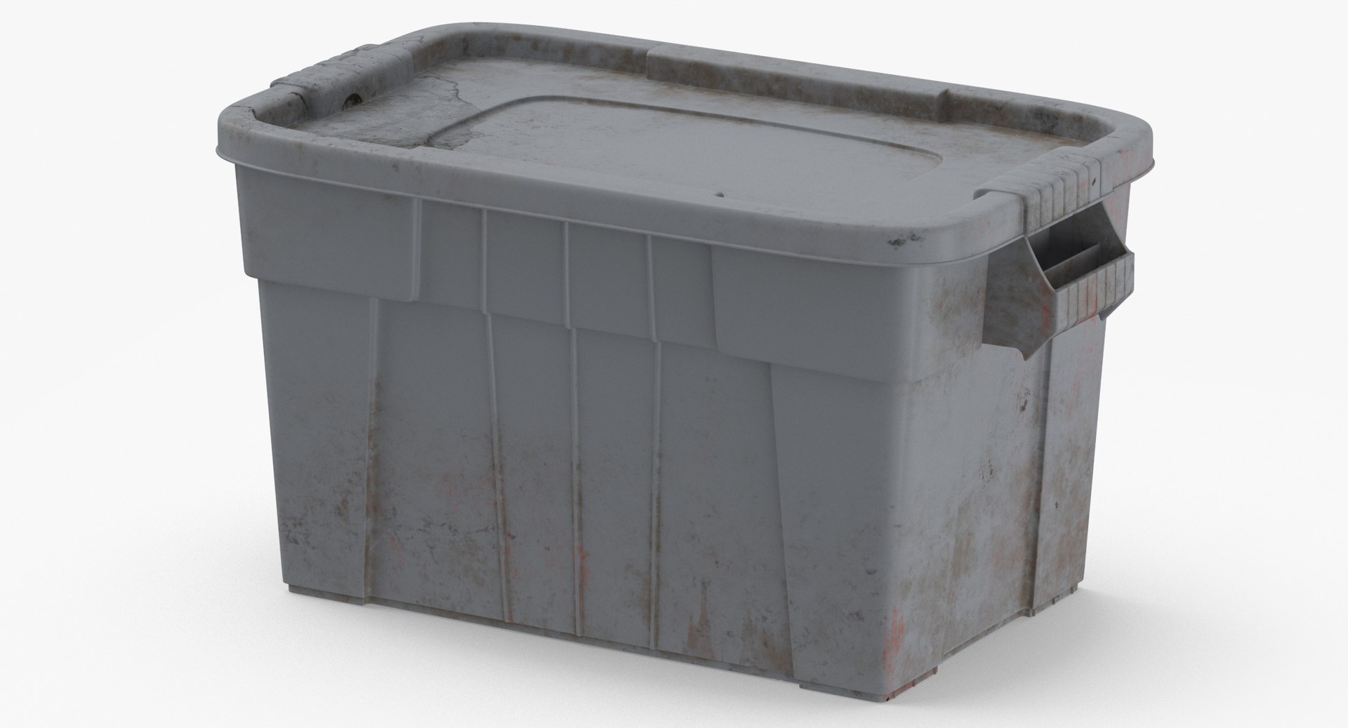 3D model Bin Type 02 Size 01 White Gray Clean and Dirty - TurboSquid ...