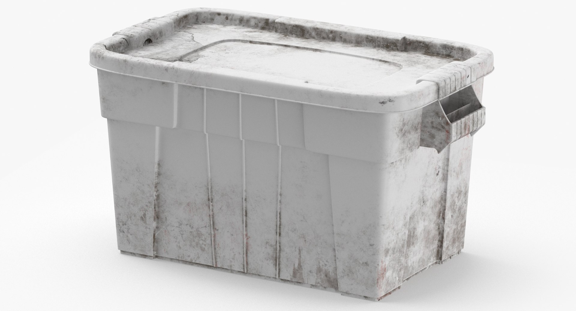 3D model Bin Type 02 Size 01 White Gray Clean and Dirty - TurboSquid ...