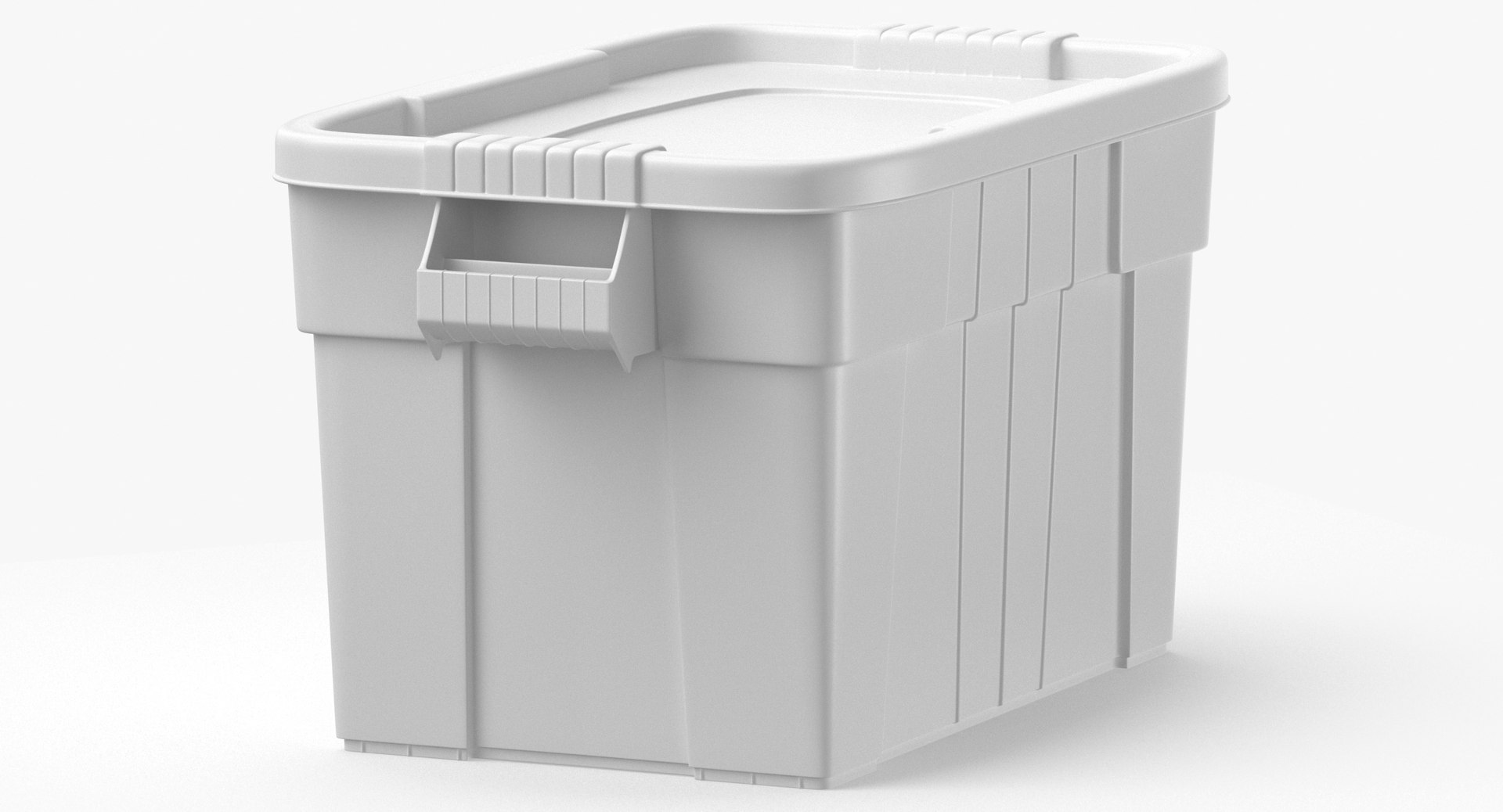 3D model Bin Type 02 Size 01 White Gray Clean and Dirty - TurboSquid ...