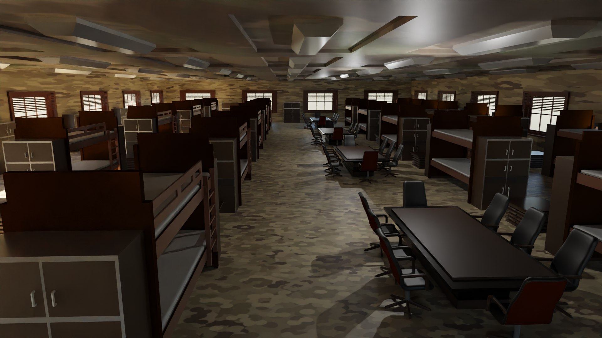 Military Dormitory 3D Model - TurboSquid 2160850