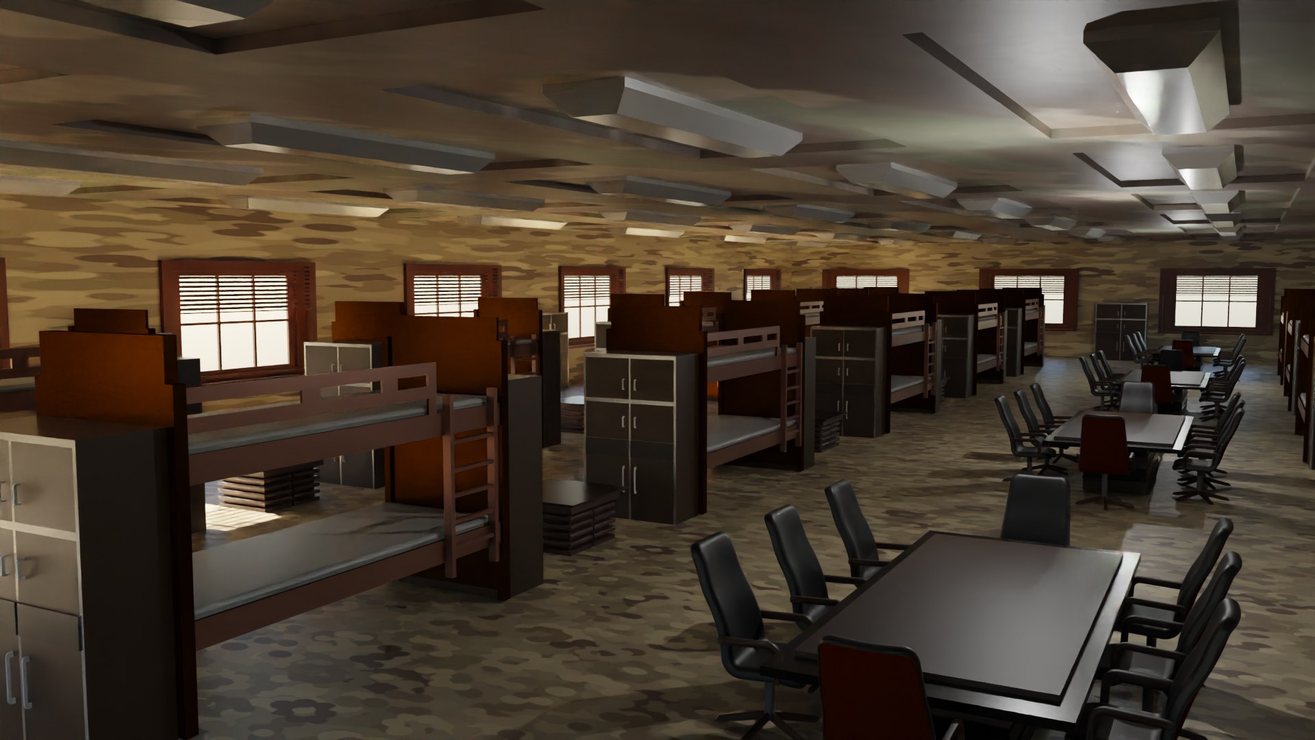 Military Dormitory 3D Model - TurboSquid 2160850