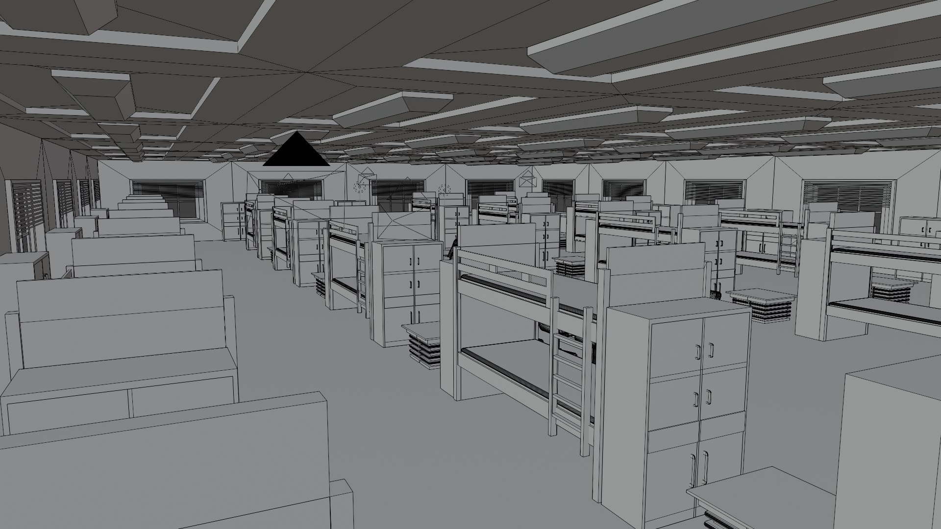 Military Dormitory 3D Model - TurboSquid 2160850