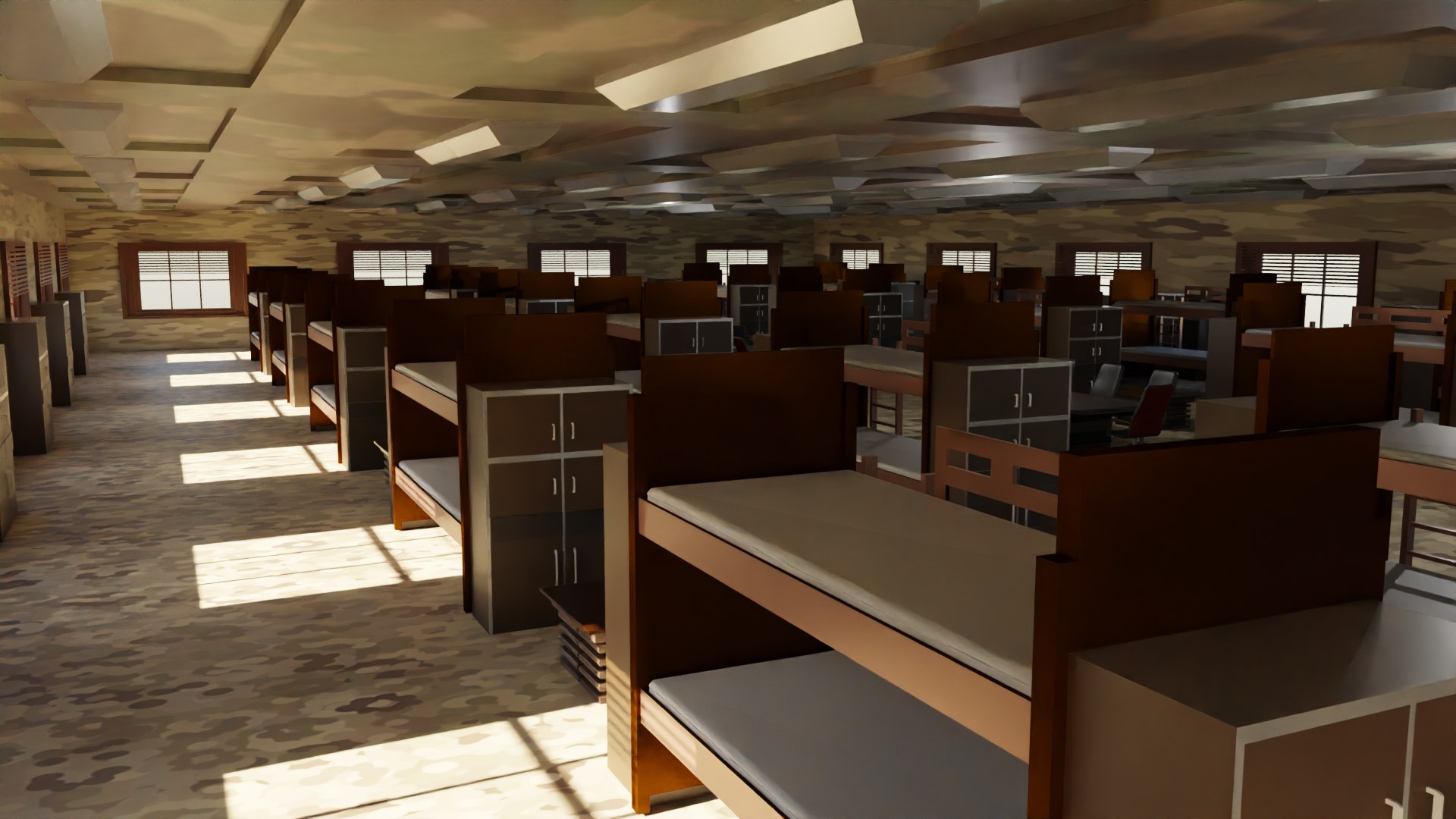 Military Dormitory 3D Model - TurboSquid 2160850