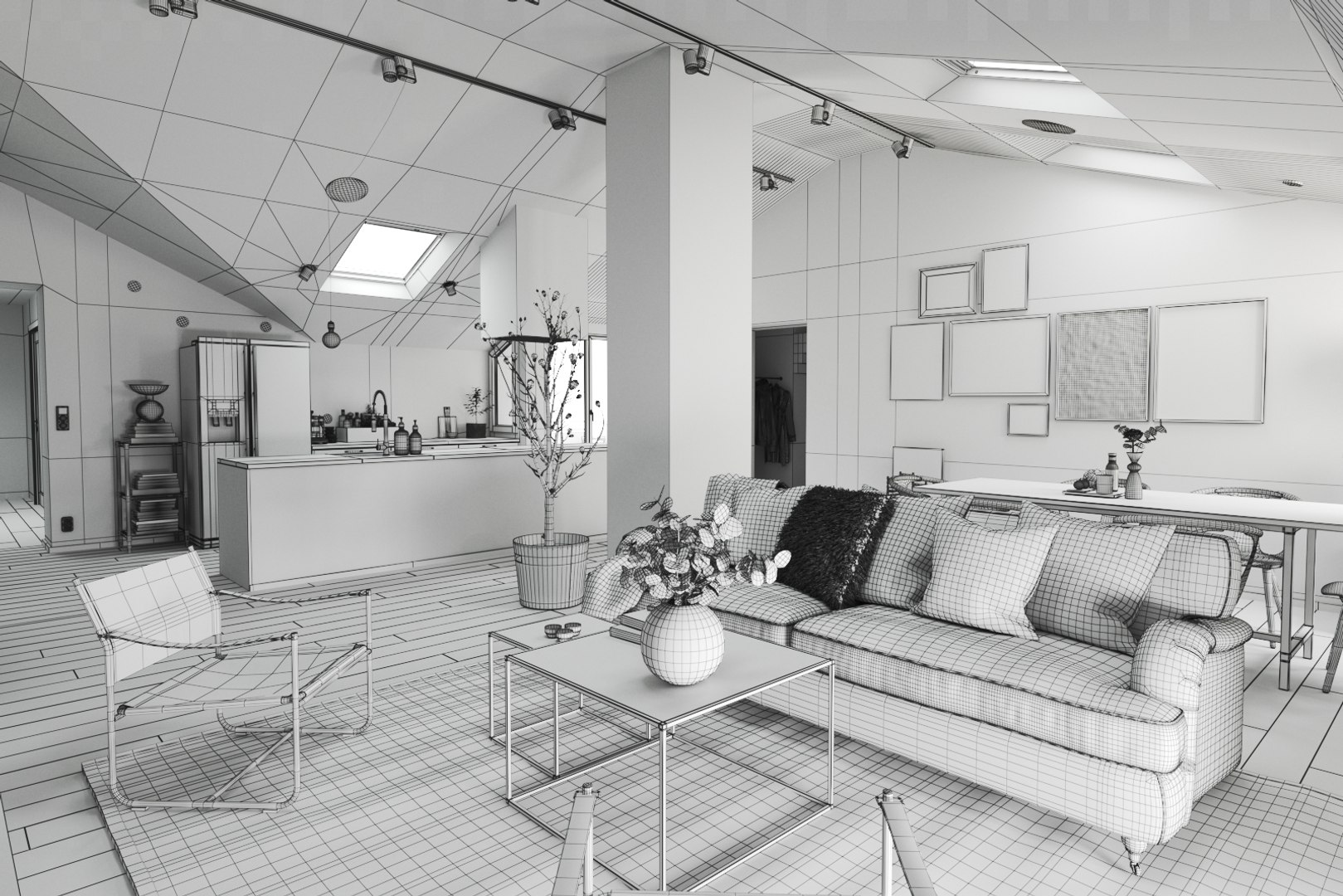 3D realistic interior model - TurboSquid 1381464