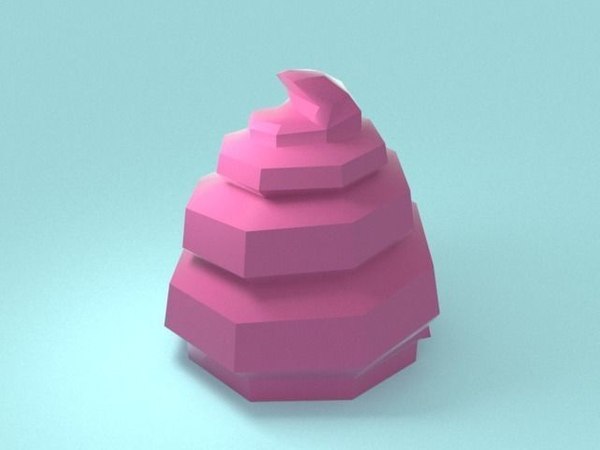 3D abstract cartoon ice cream model - TurboSquid 1638236