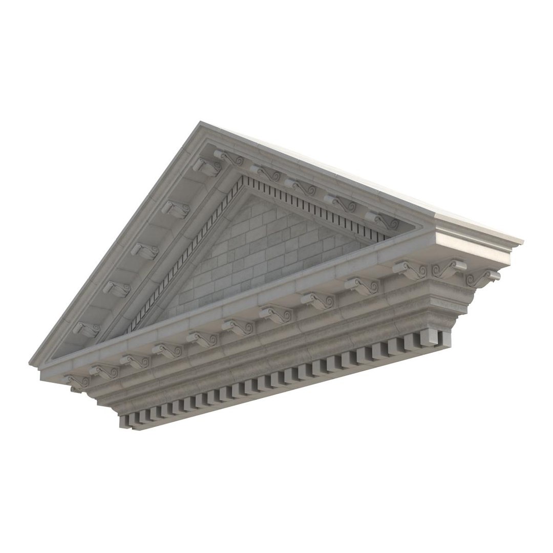 3d pediment greco roman