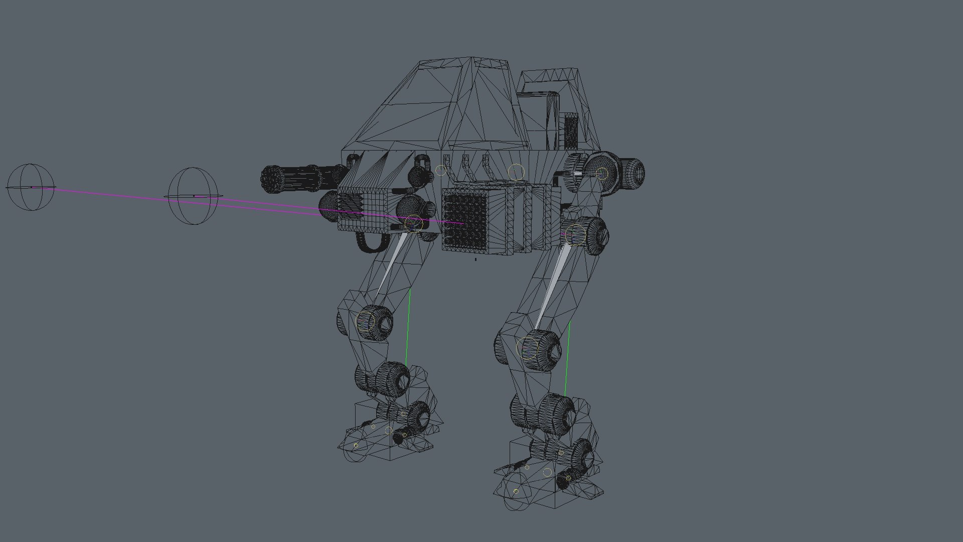 CARTOON 1 MECHA WALKER RIGGED AND ANIMATED 3D Model - TurboSquid 1729630