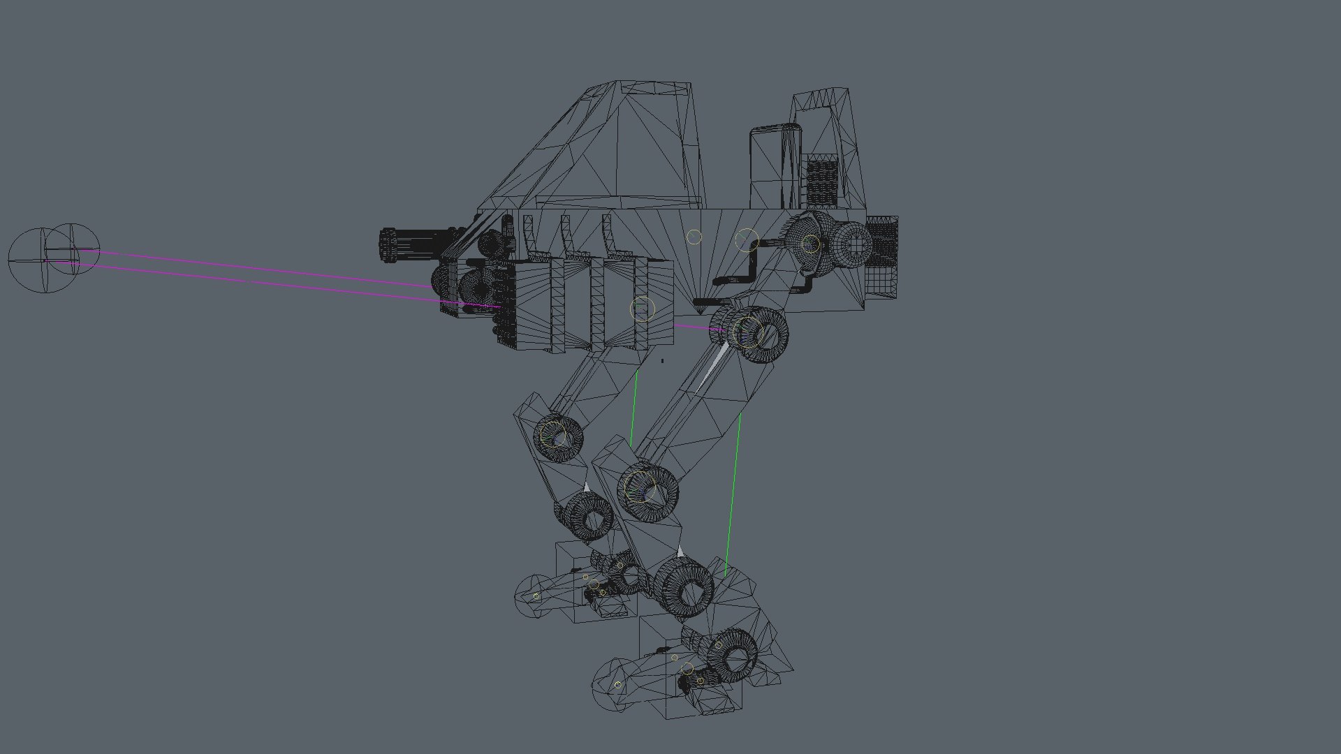 CARTOON 1 MECHA WALKER RIGGED AND ANIMATED 3D Model - TurboSquid 1729630