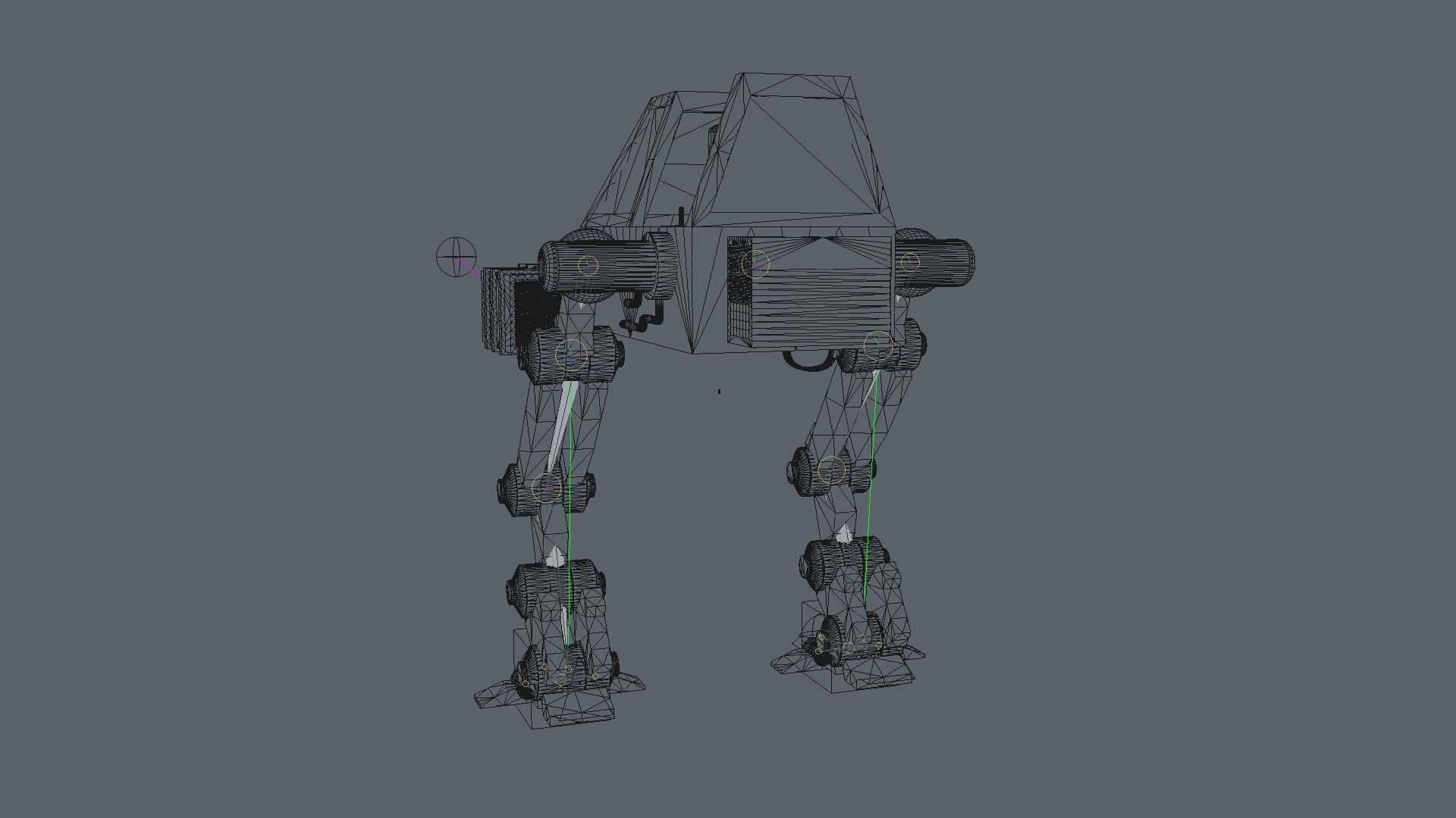 CARTOON 1 MECHA WALKER RIGGED AND ANIMATED 3D Model - TurboSquid 1729630
