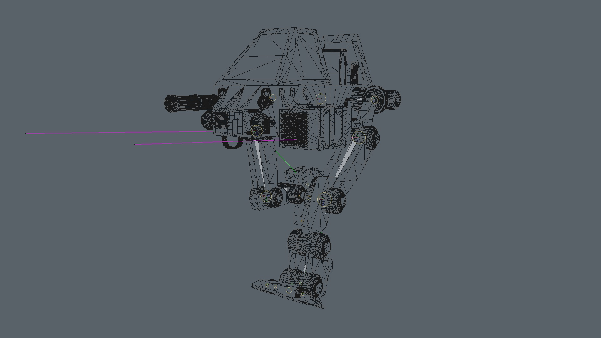 CARTOON 1 MECHA WALKER RIGGED AND ANIMATED 3D Model - TurboSquid 1729630