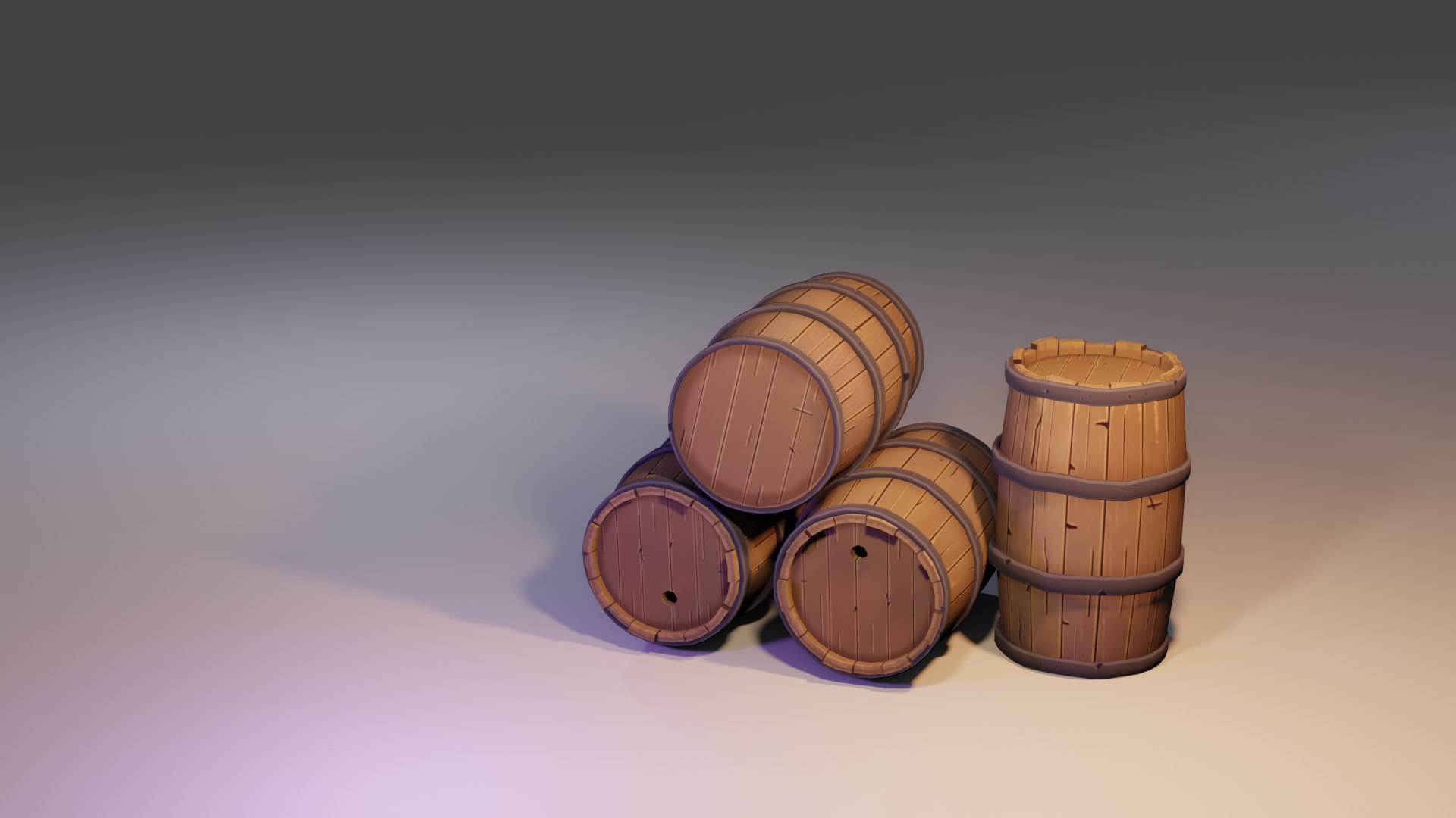 3D Stylized Barrel - TurboSquid 1689499