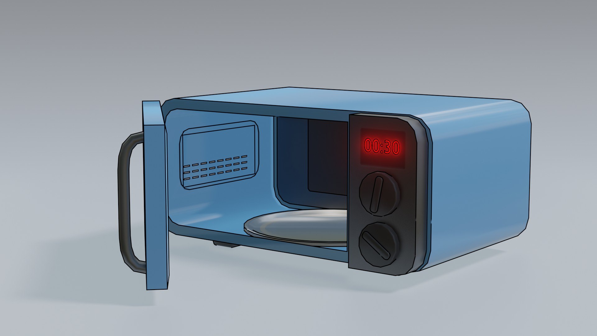 3D Stylized Microwave - TurboSquid 2072610