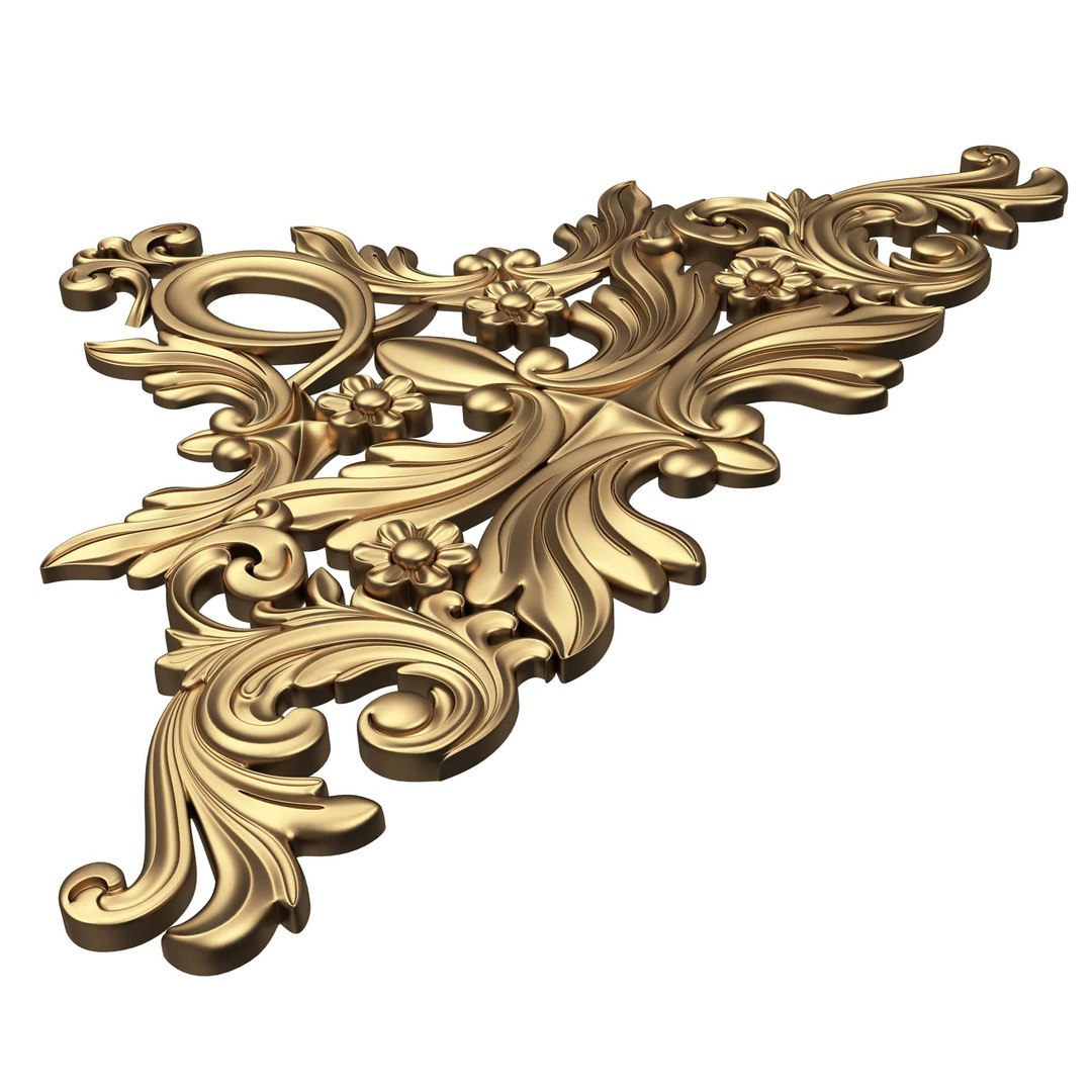 3D Carved Plaster Molding Decoration 049 Model - TurboSquid 2173767