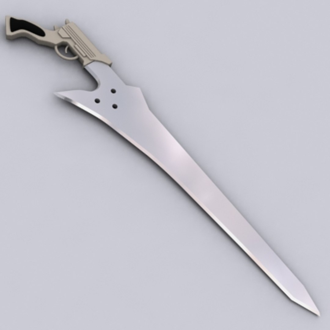 Gunblade Sword 3d Max