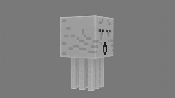 modelo 3d Minecraft Ghast - TurboSquid 2052455