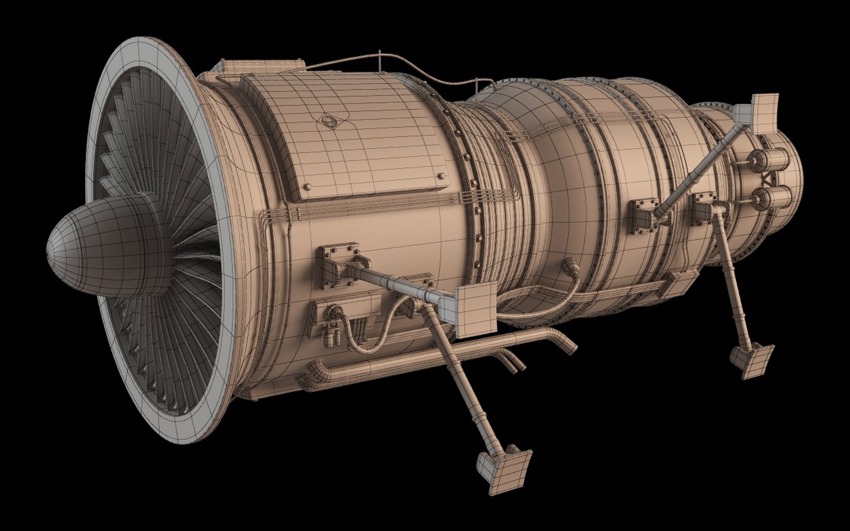 3d Model Jet Engine