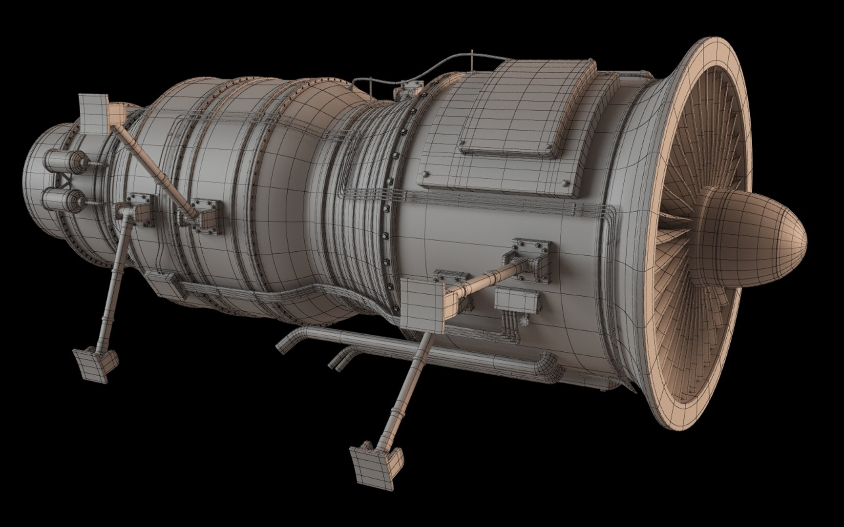 3d Model Jet Engine