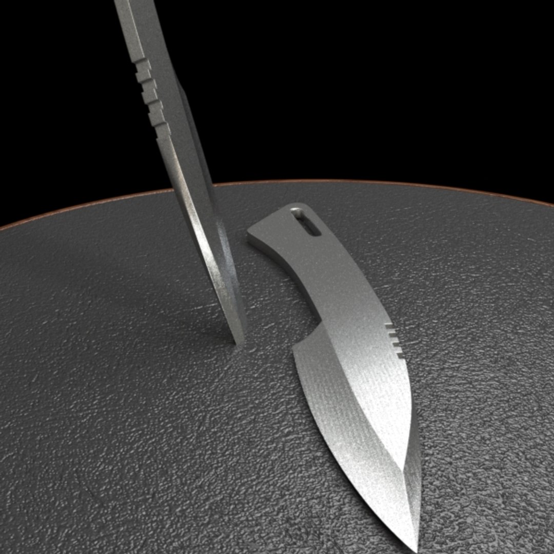 throwing knife 3d model