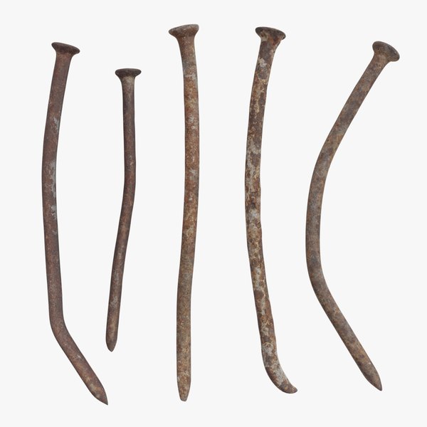 rusty nails rust 3d model